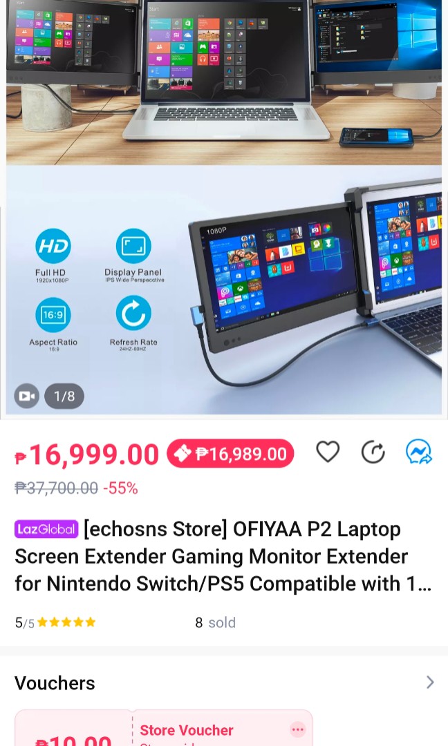 OFIYAA P2 SCREEN EXTENDER, Computers & Tech, Parts & Accessories ...