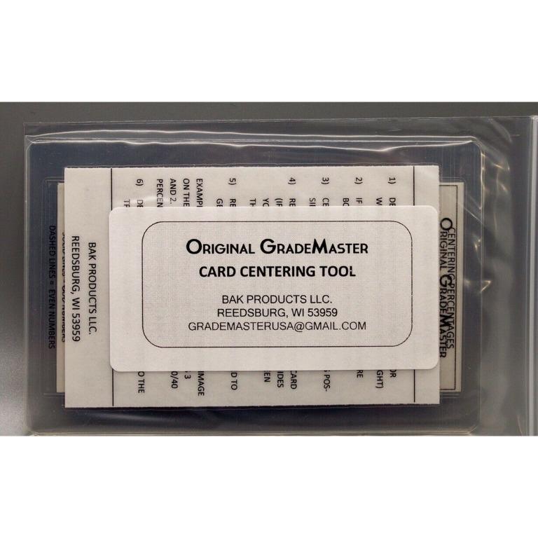Original Grademaster Card Grading Centering Tool For Psa Bgs Sgc Cgc