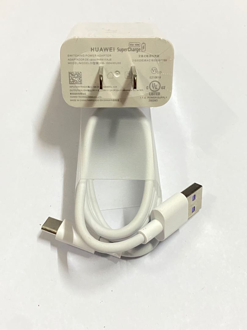 Original Huawei Charger Supercharge Adapter and Type C Cable, Mobile ...