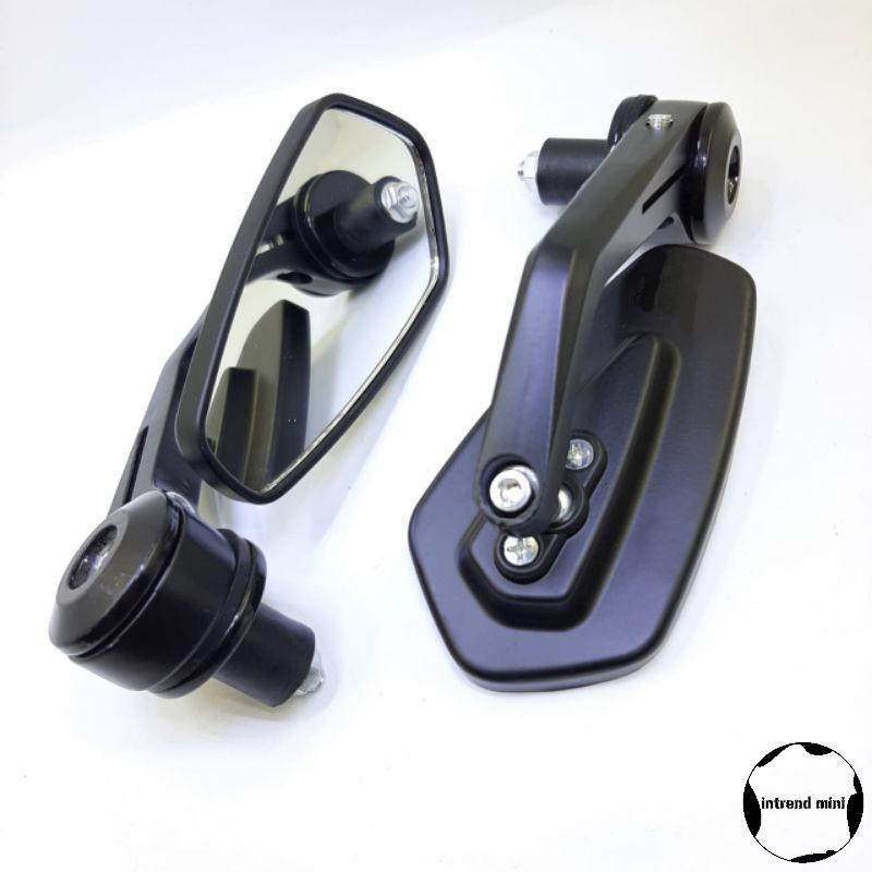 Oval Long Bar End Side Mirror - YAMAHA NMAX XMAX TMAX AEROX MT155 FZ16 ...