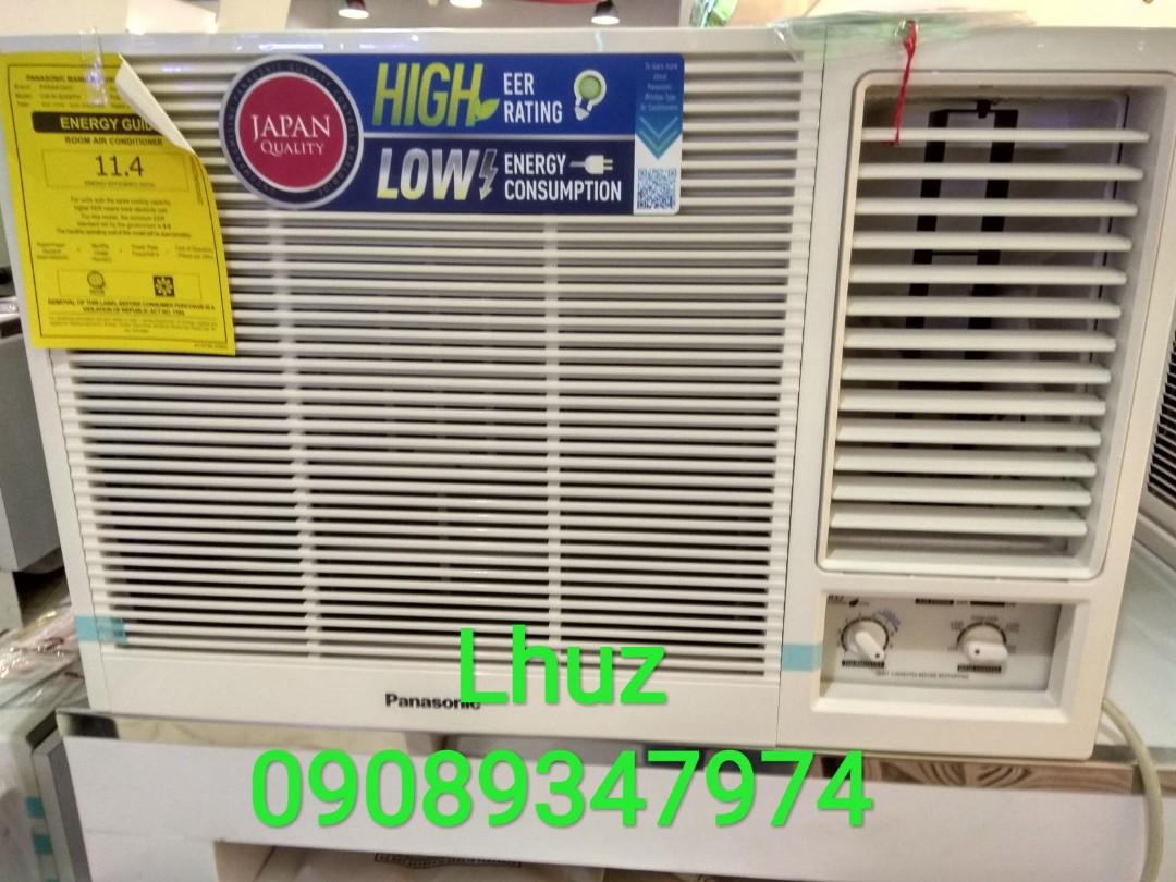 PANASONIC WINDOW TYPE AIRCON manual/remote/inverter, TV & Home ...
