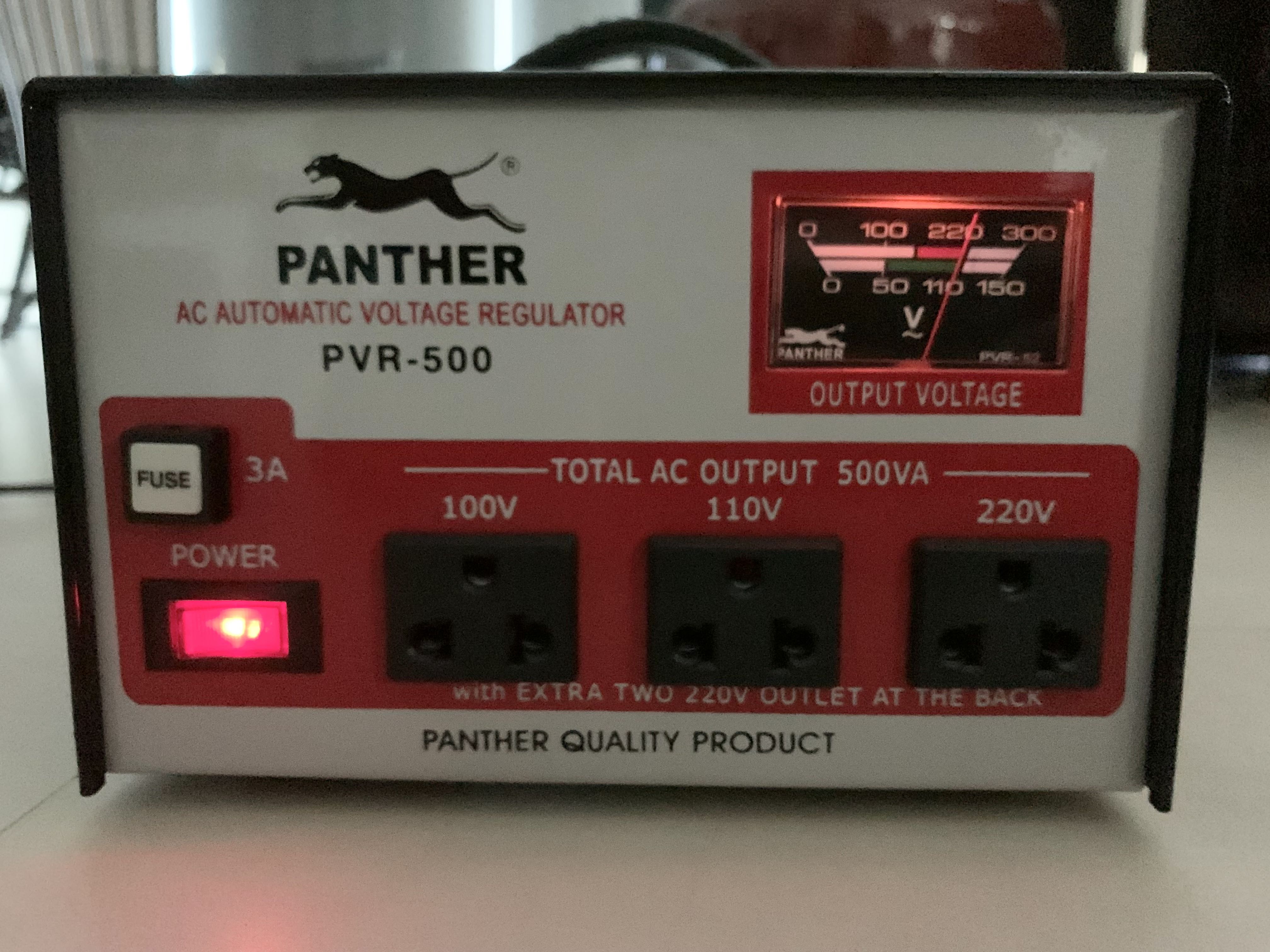 Panther PVR 500 Automatic Voltage Regulator, TV & Home Appliances ...