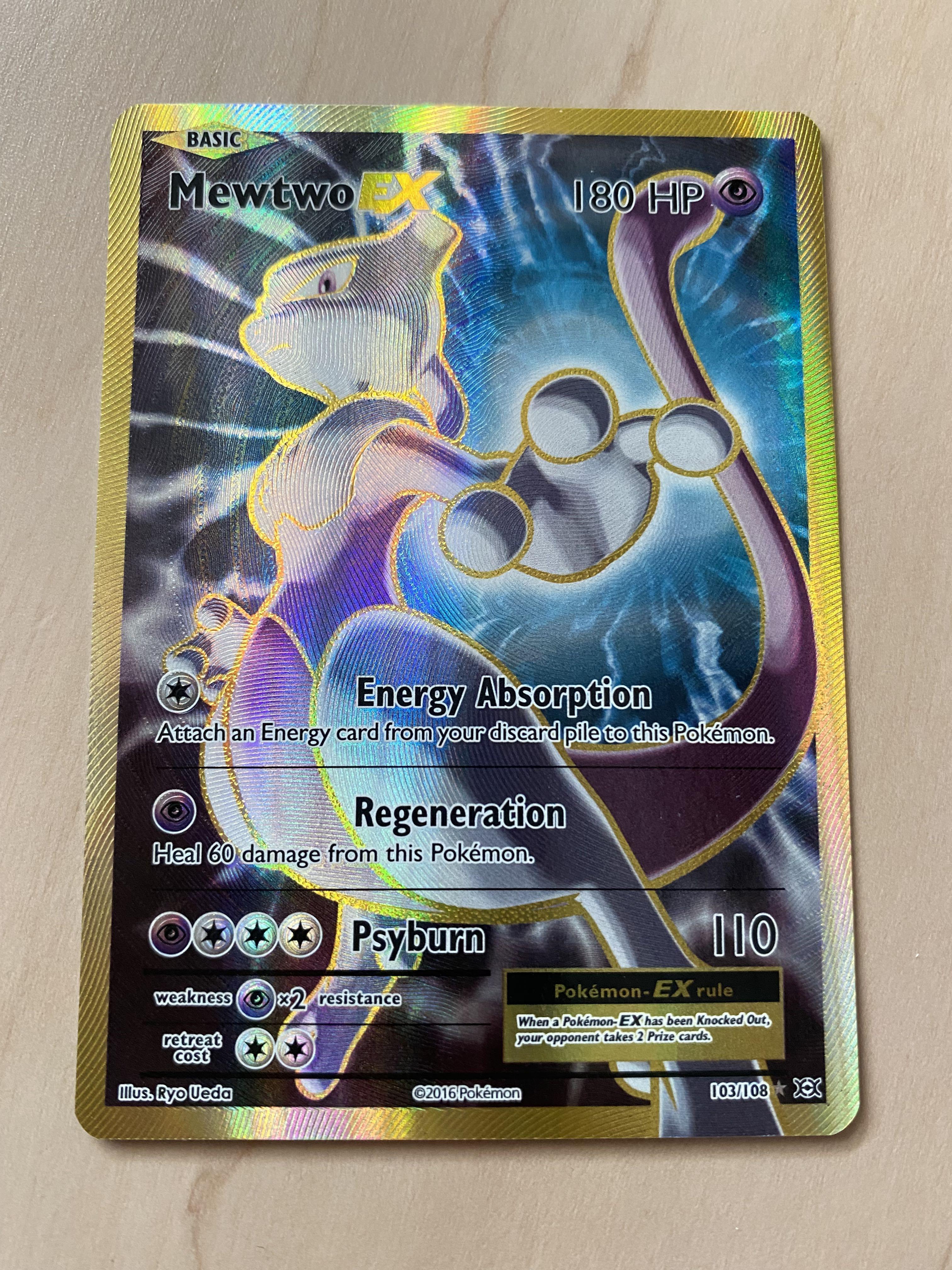 Pokemon mewtwo ex full art XY 103/108, Hobbies & Toys, Toys & Games on ...