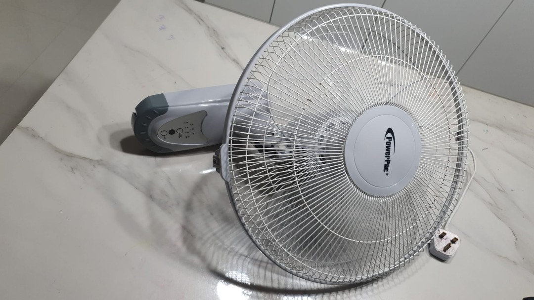 Powerpac wall fan with remote, TV & Home Appliances, Air Conditioners ...