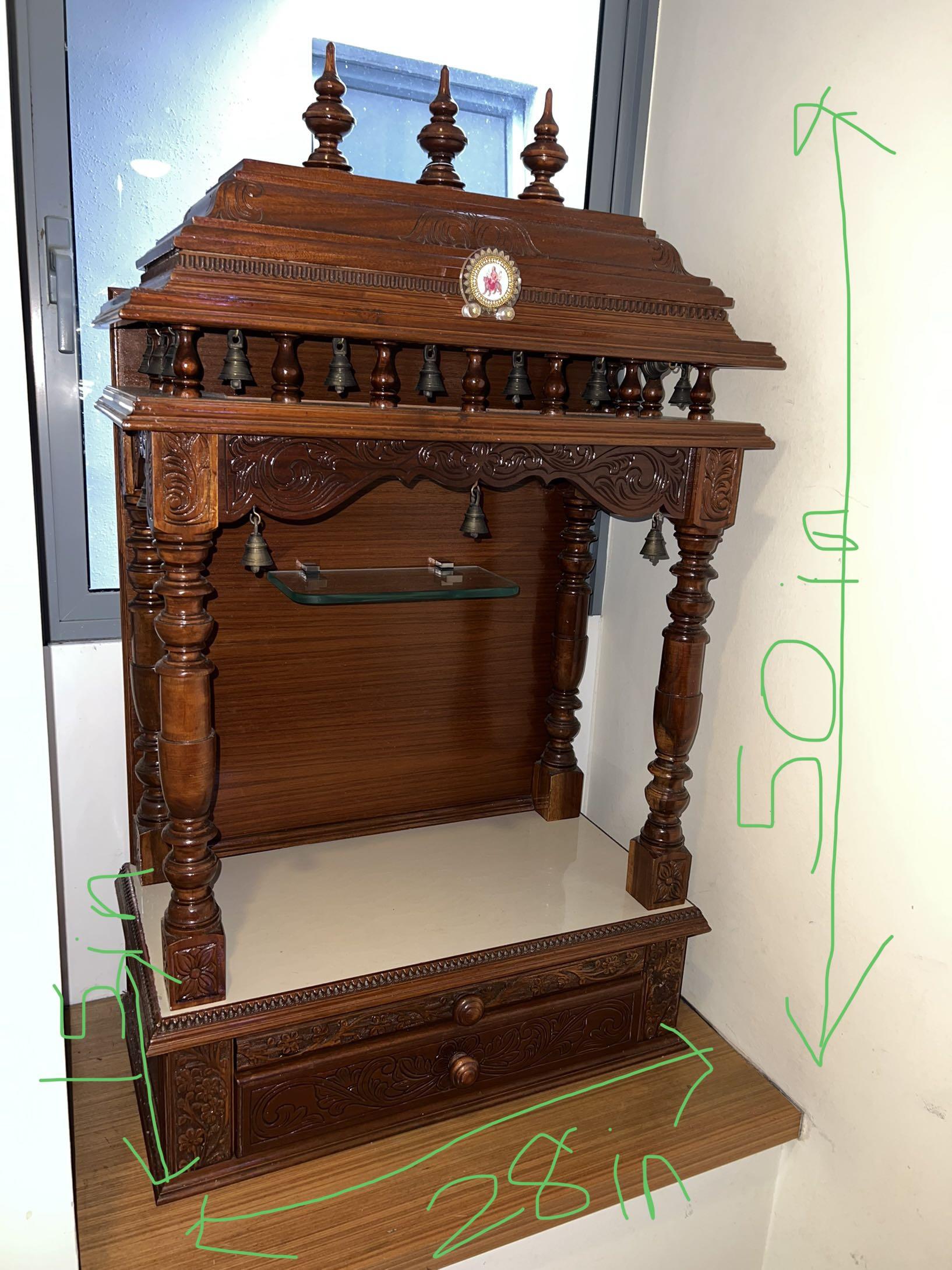 Prayer Mandir / Altar, Furniture & Home Living, Furniture, Shelves ...