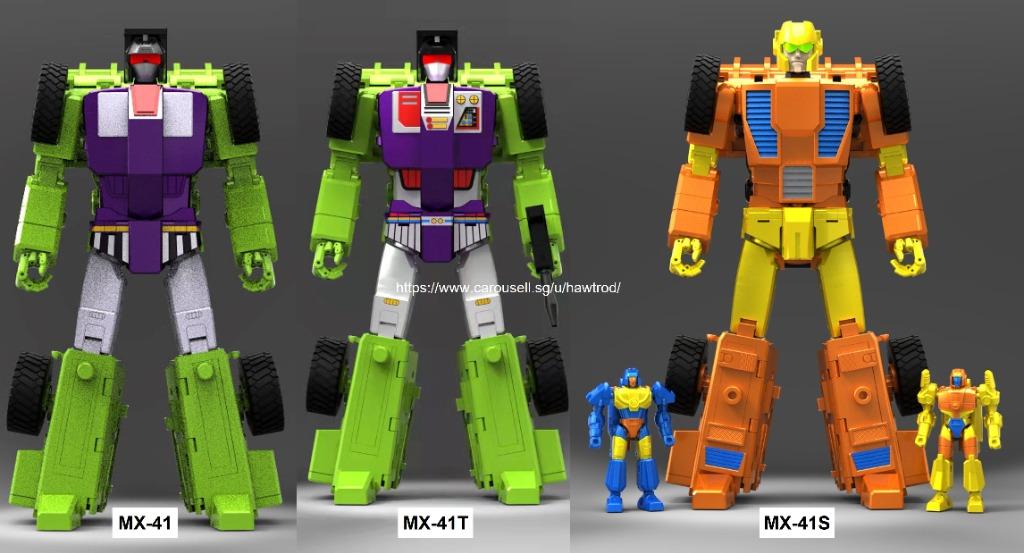 X-Transbots, MX-41 / MX-41T / MX-41S Scrapper versions (Devastator ...
