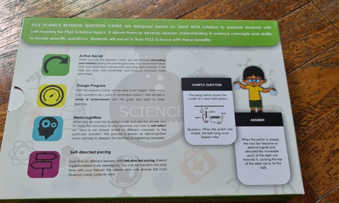PSLE science learning cards, Hobbies & Toys, Books & Magazines ...