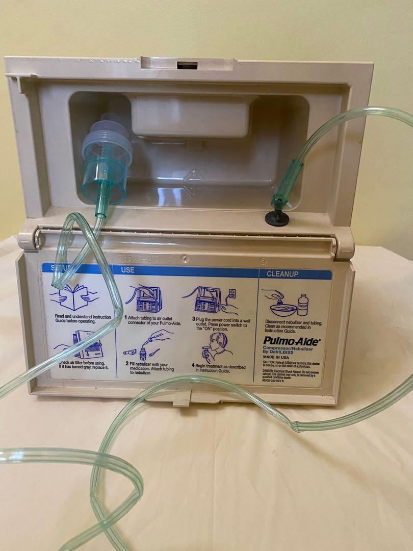 Pulmo -Aide Compressor Nebulizer System Devilbiss, Health & Nutrition ...