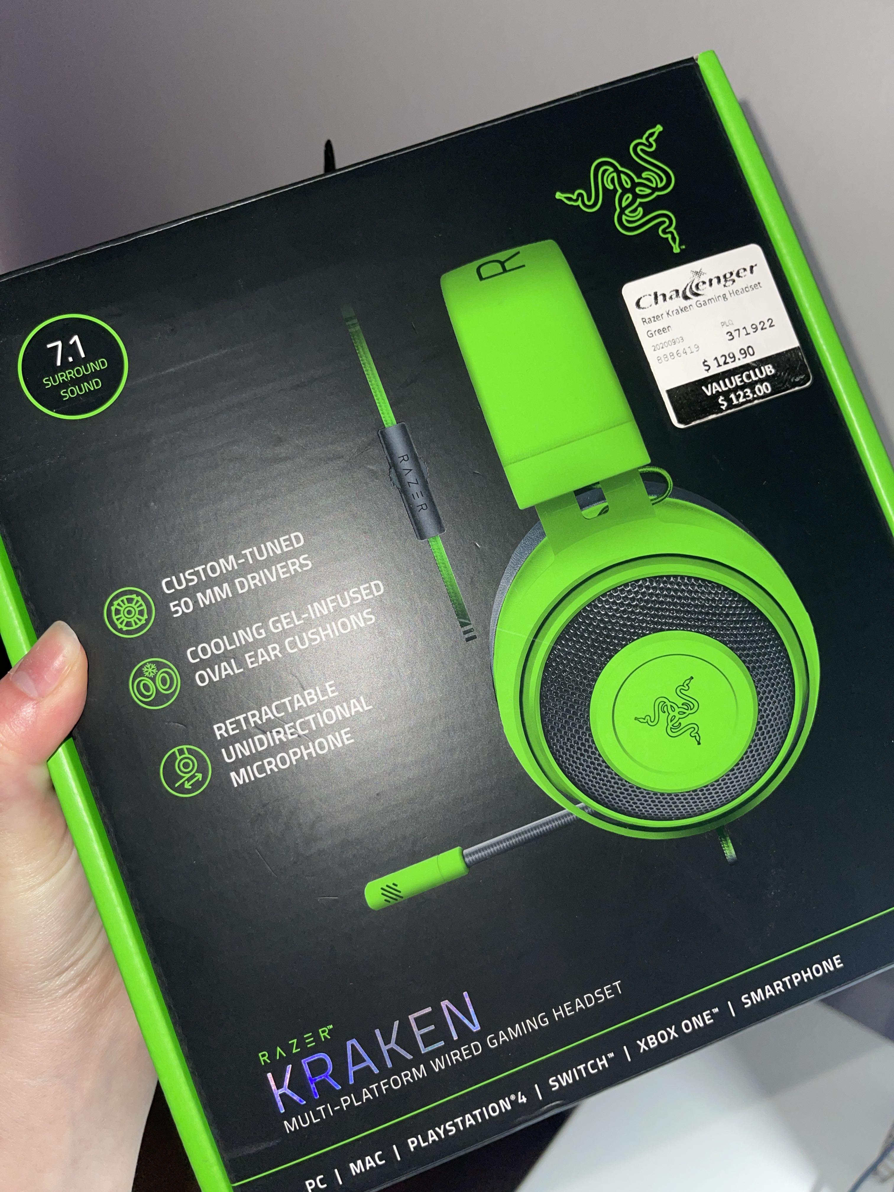 Razer Kraken Headset, Audio, Headphones & Headsets on Carousell