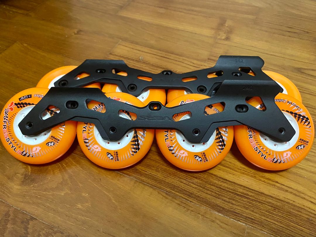 Seba Deluxe V2 Rockered Frame+Wheels set (80mm), Sports Equipment ...