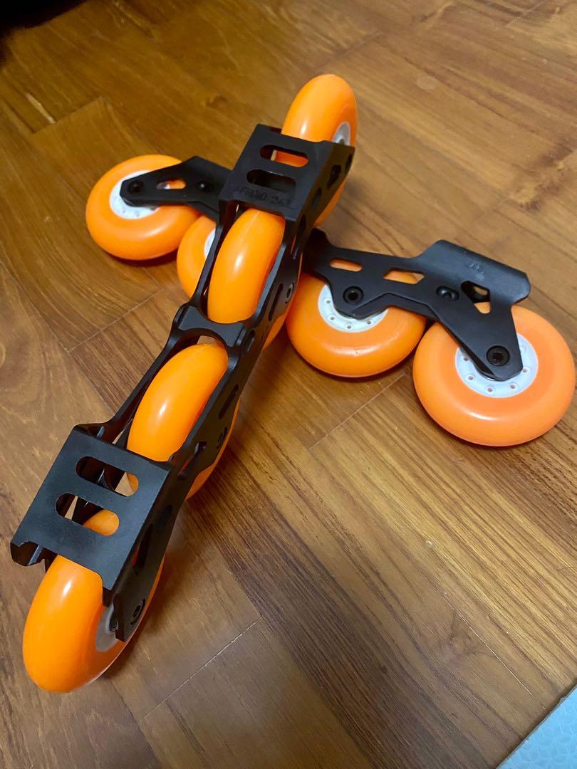 Seba Deluxe V2 Rockered Frame+Wheels set (80mm), Sports Equipment ...