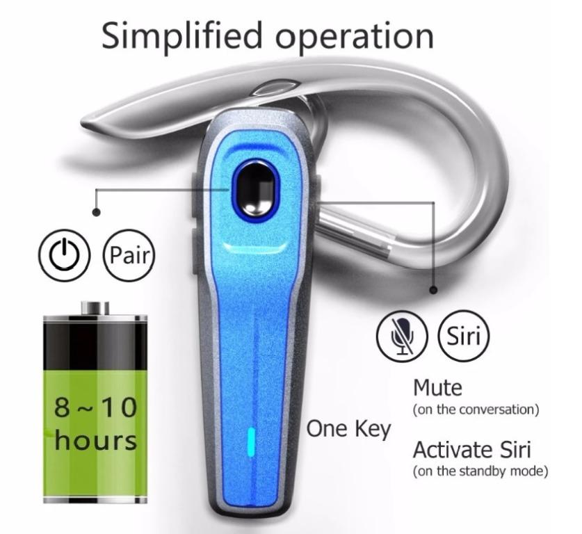 SEED Wireless Bluetooth Headset V4.1 mute switch and noise reduction ...