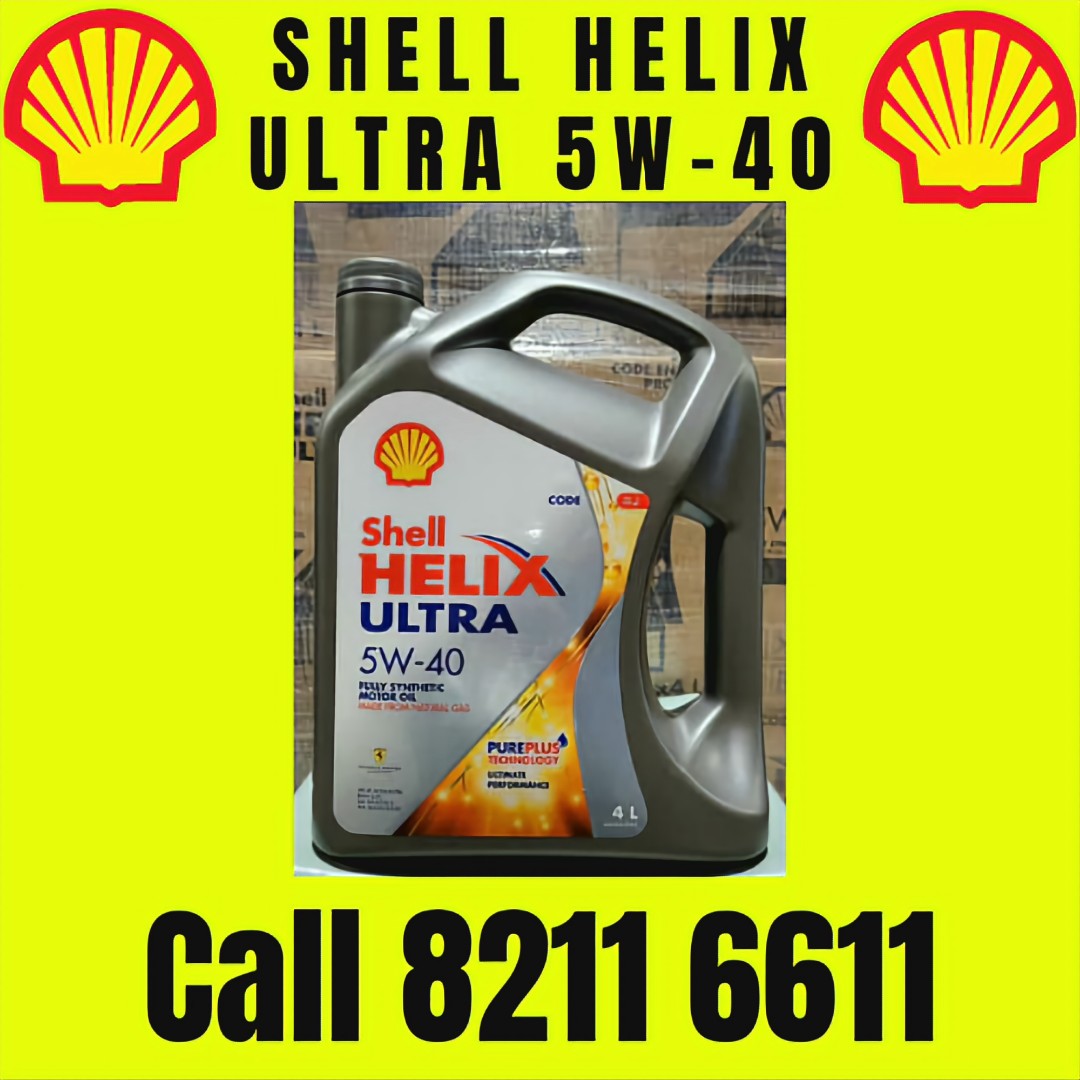 SHELL HELIX ULTRA 5W-40 FULLY SYNTHETIC ENGINE OIL, 100% SYN, A3 / B4 ...