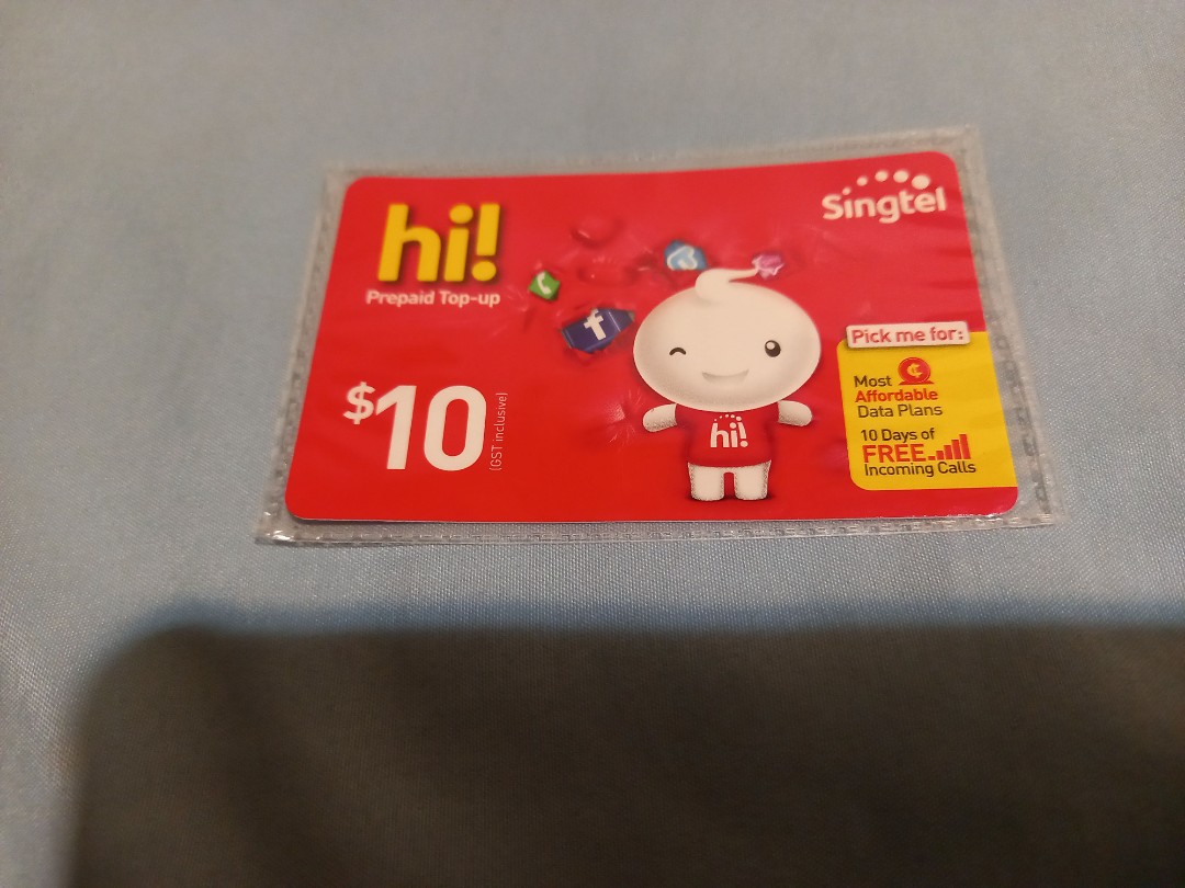 Singtel $10 top up, Mobile Phones & Gadgets, Mobile & Gadget ...