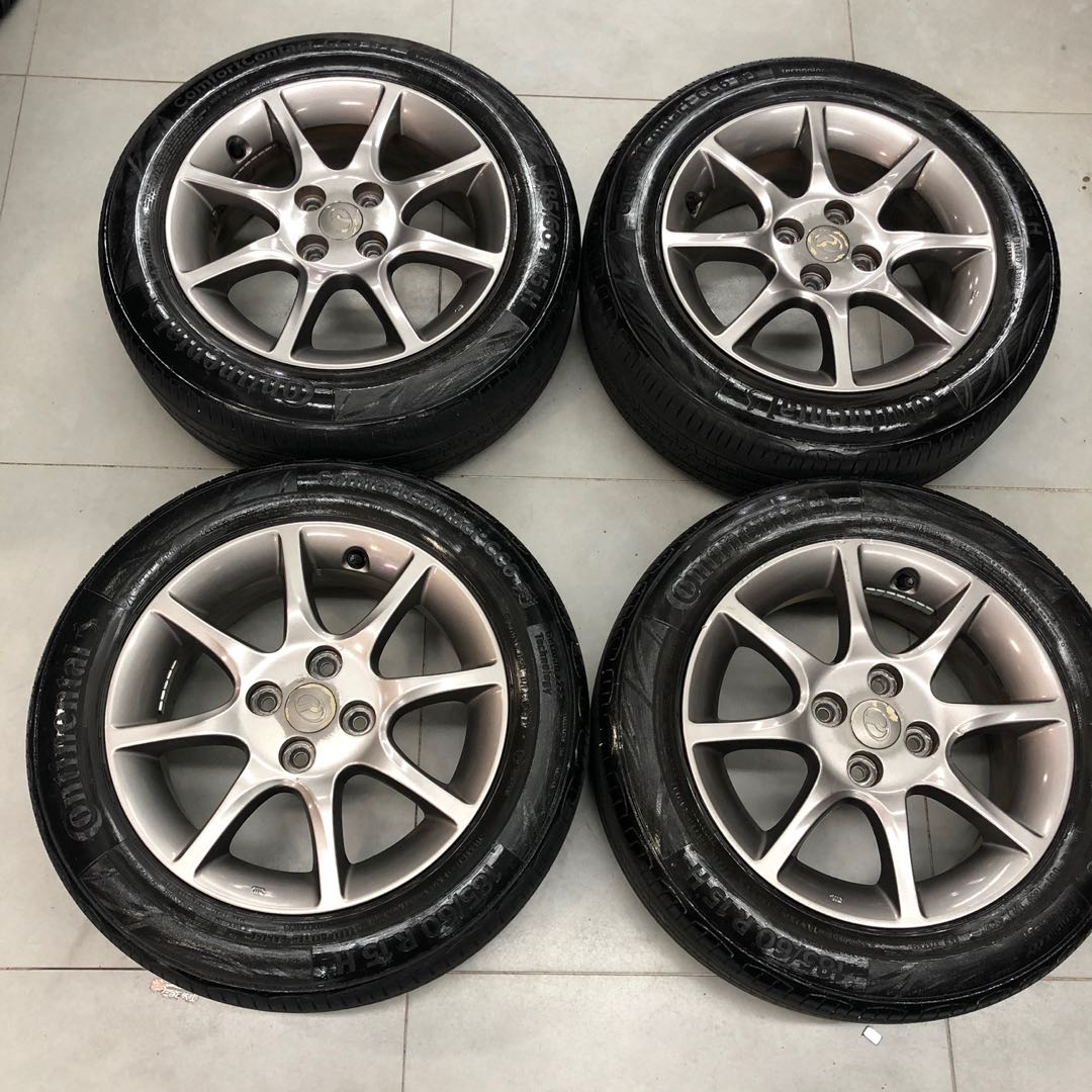 Sport Rim Alza Advance 15 inci siap tayar, Auto Accessories on Carousell