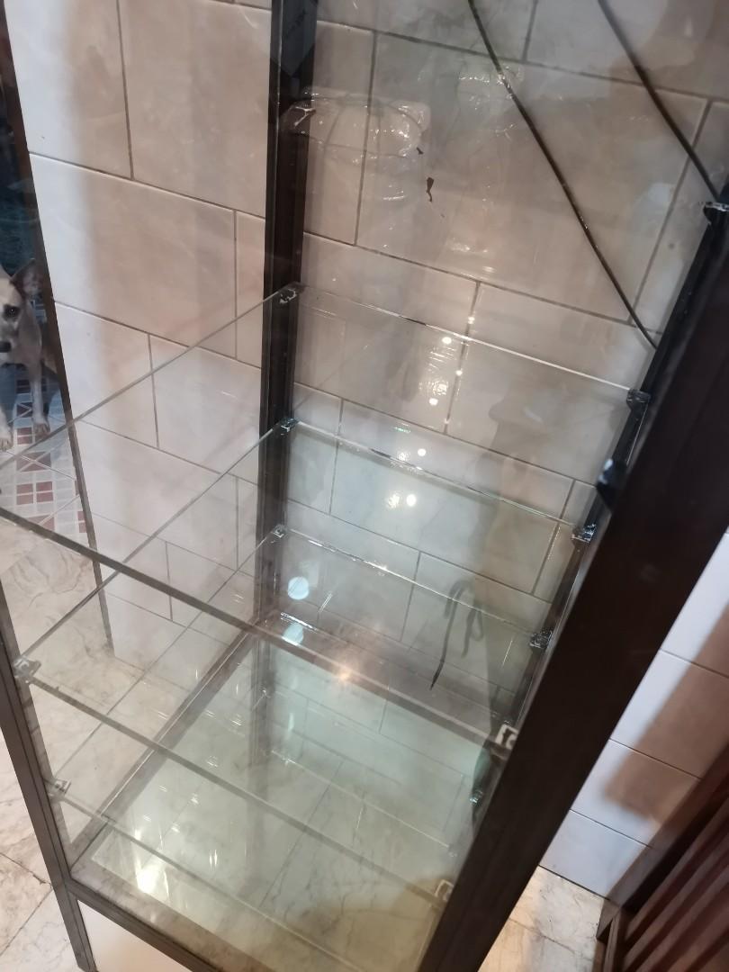 Stante Tall 5 layer Glass Display, Furniture & Home Living, Office ...