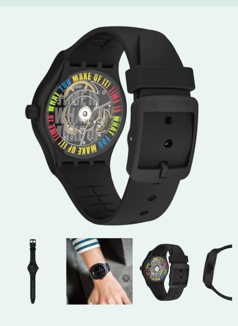 *NEW* Swatch Automatic Watch AM51 SO30B400, Men's Fashion, Watches ...