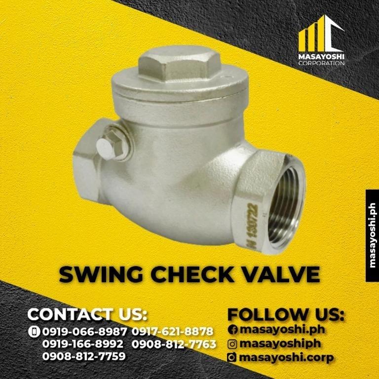 Swing Check Valve / Check Valve / Plumbing Valves, Commercial ...