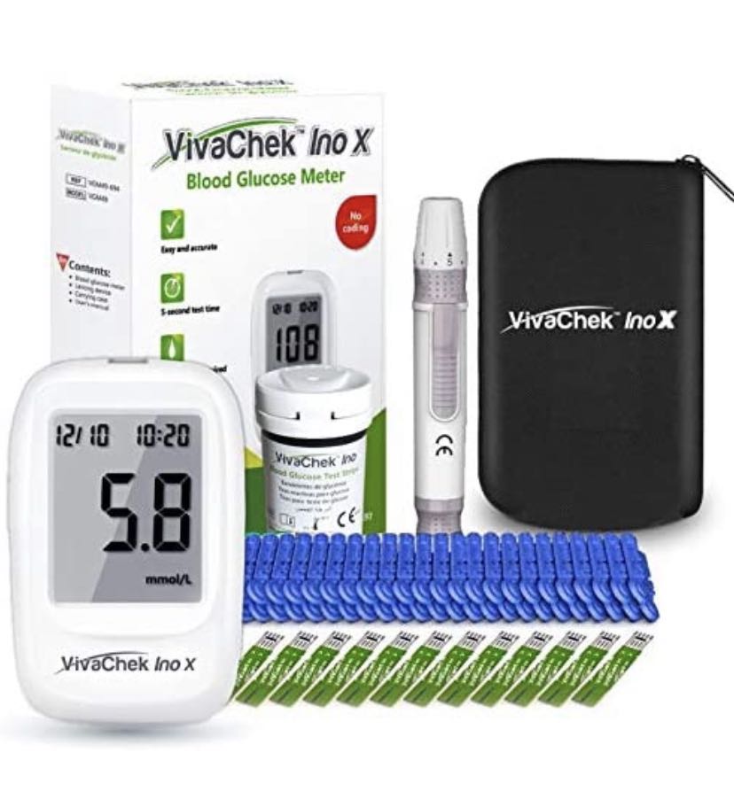 Vivacheck Ino X Diabete Test Kit, Blood Sugar Tester [2021 Upgrade ...