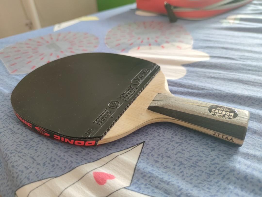 Yasaka Ma Lin Carbon penhold table tennis racket, Sports Equipment ...