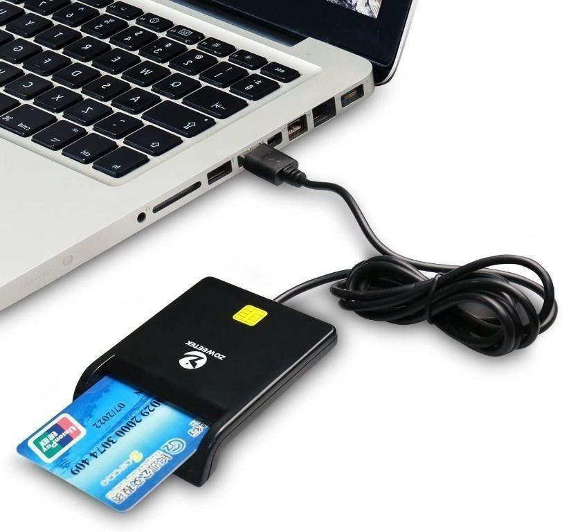 [ INSTOCK ] Zoweetek ID Card Reader USB Smart Card Reader for ...