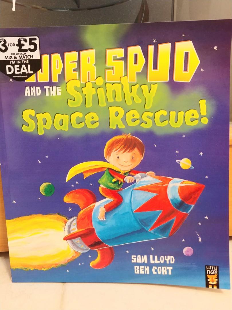 (男孩至愛) Super Spud and the Stinky Space Rescue!, 興趣及遊戲, 書本 & 文具, 兒童書籍 ...