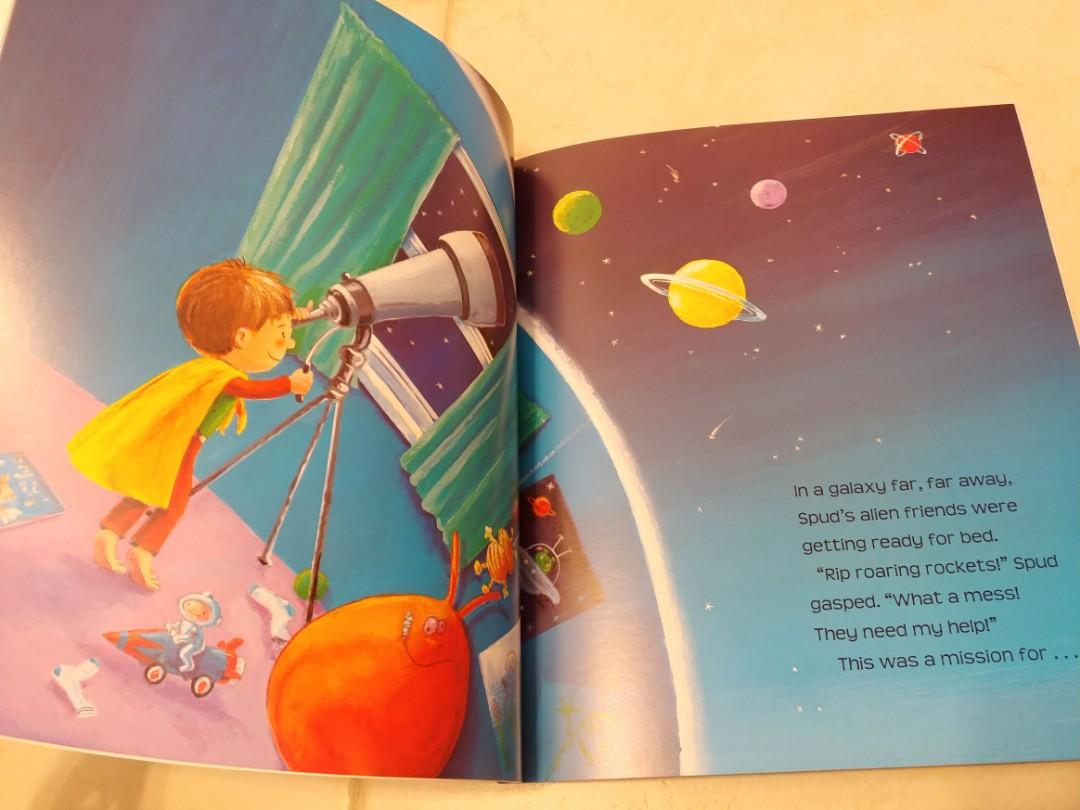 (男孩至愛) Super Spud and the Stinky Space Rescue!, 興趣及遊戲, 書本 & 文具, 兒童書籍 ...