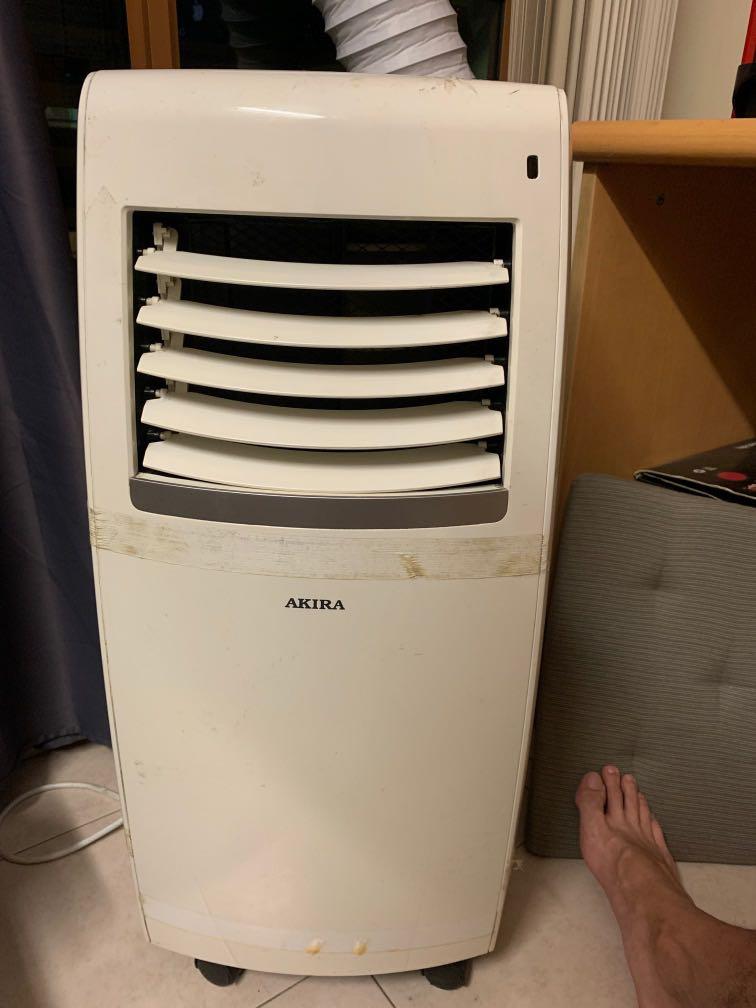 Portable Aircon Akira 9000 BTU with hose and remote controller, TV ...