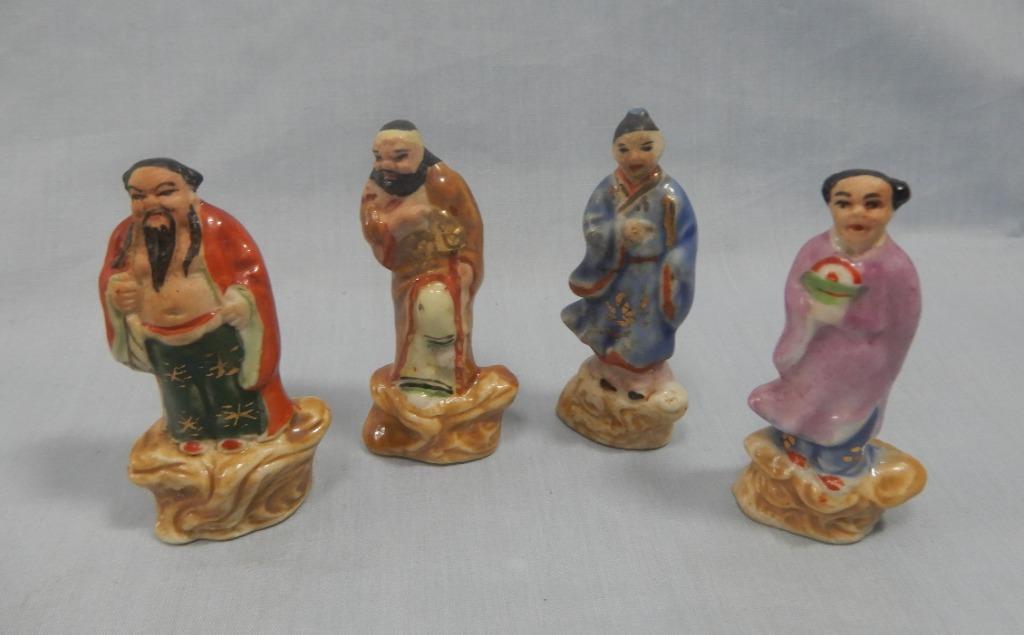 Antique Chinese porcelain 8 immortals deities circa early 20th Century ...