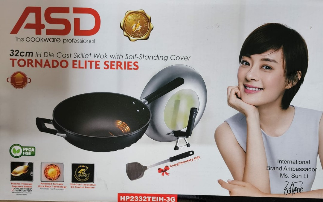 ASD wok 32 inch, Furniture & Home Living, Kitchenware & Tableware ...
