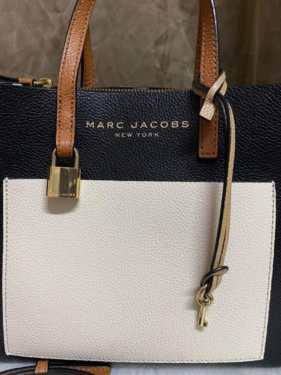 AUTHENTIC Marc Jacobs MJ Mini Grind Satchel Tote Bag M0016132 Smoked ...
