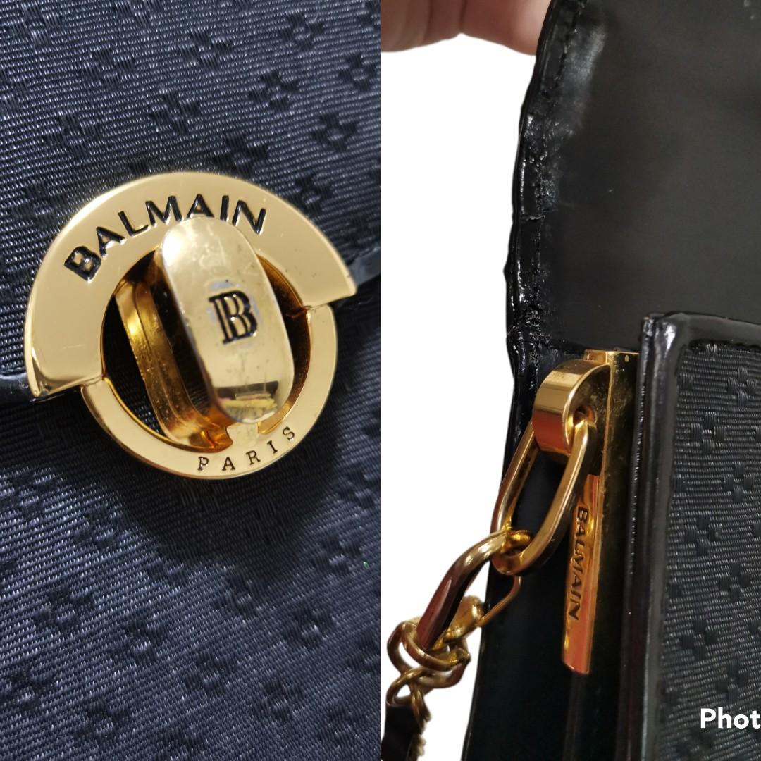 BALMAIN PARIS VINTAGE CHAIN FLAP SLING BAG, Luxury, Bags & Wallets on ...