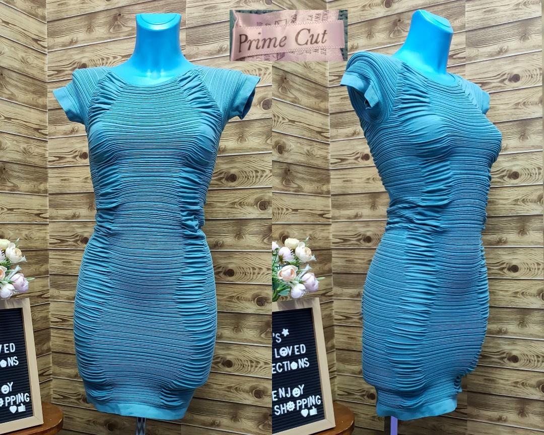 Body Hugging Ruched Bodycon Dress, Women's Fashion, Dresses & Sets ...
