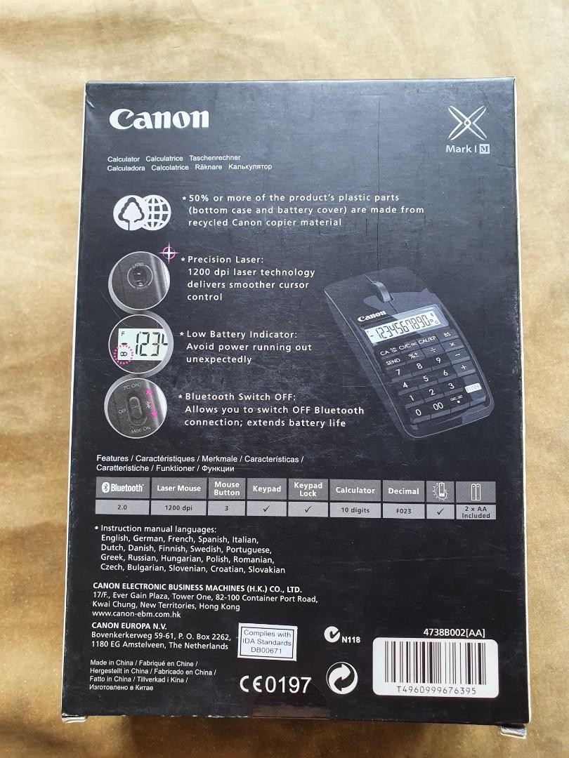 Canon Wireless 3 in 1 mouse calculator and keypad, Computers & Tech ...