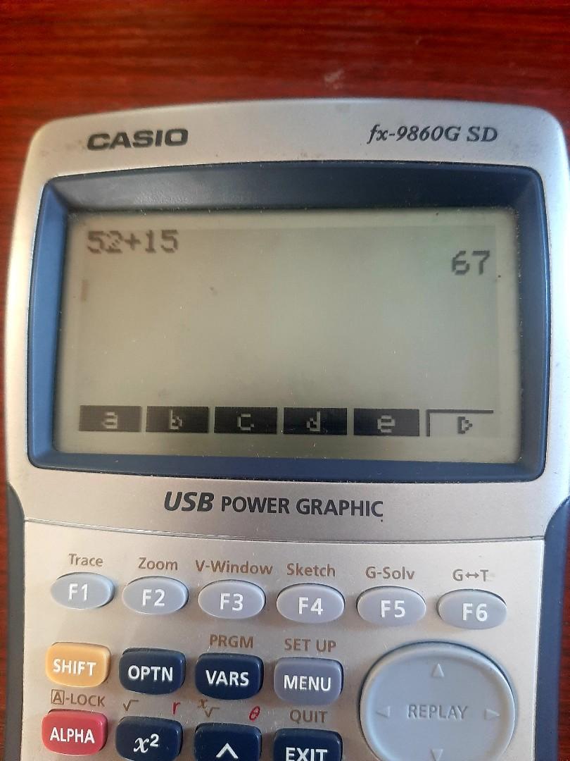 Casio fx-9860G SD Scientific/ Graphing Calculator, Computers & Tech ...