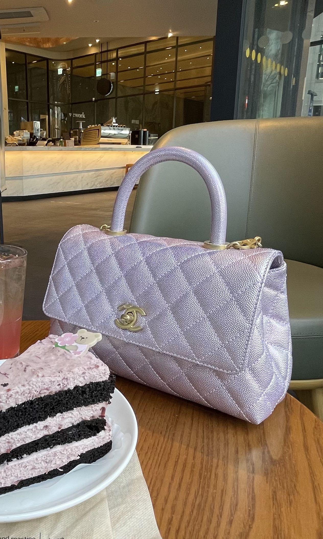Chanel coco handle iridescent pink, Luxury, Bags & Wallets on Carousell