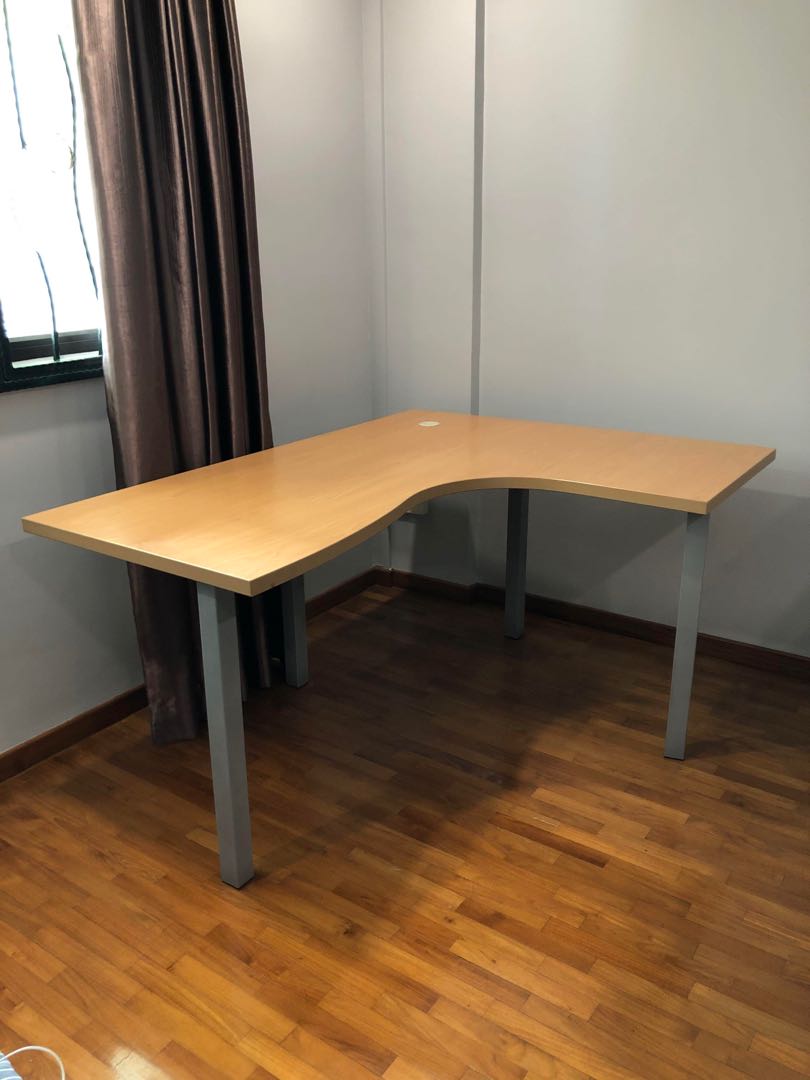 Corner office table for work from home, Furniture & Home Living ...