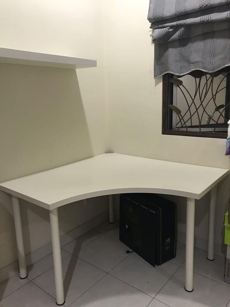 Corner office table for work from home, Furniture & Home Living ...
