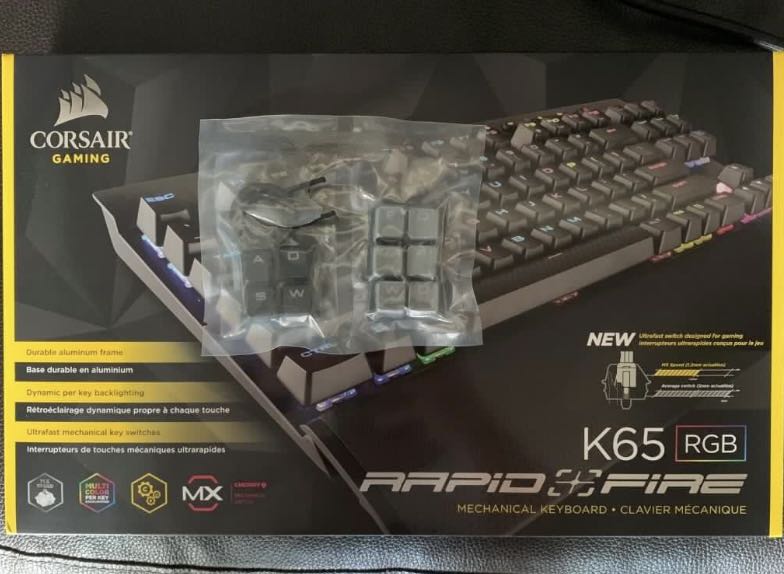 Corsair K65 RGB Rapidfire TKL Mechanical Keyboard, Computers & Tech ...
