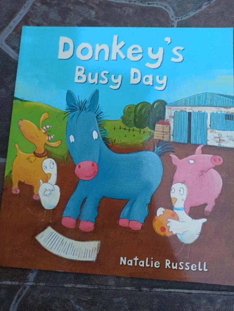 Donkey's Busy Day, Buku & Alat Tulis, Buku Anak-Anak di Carousell