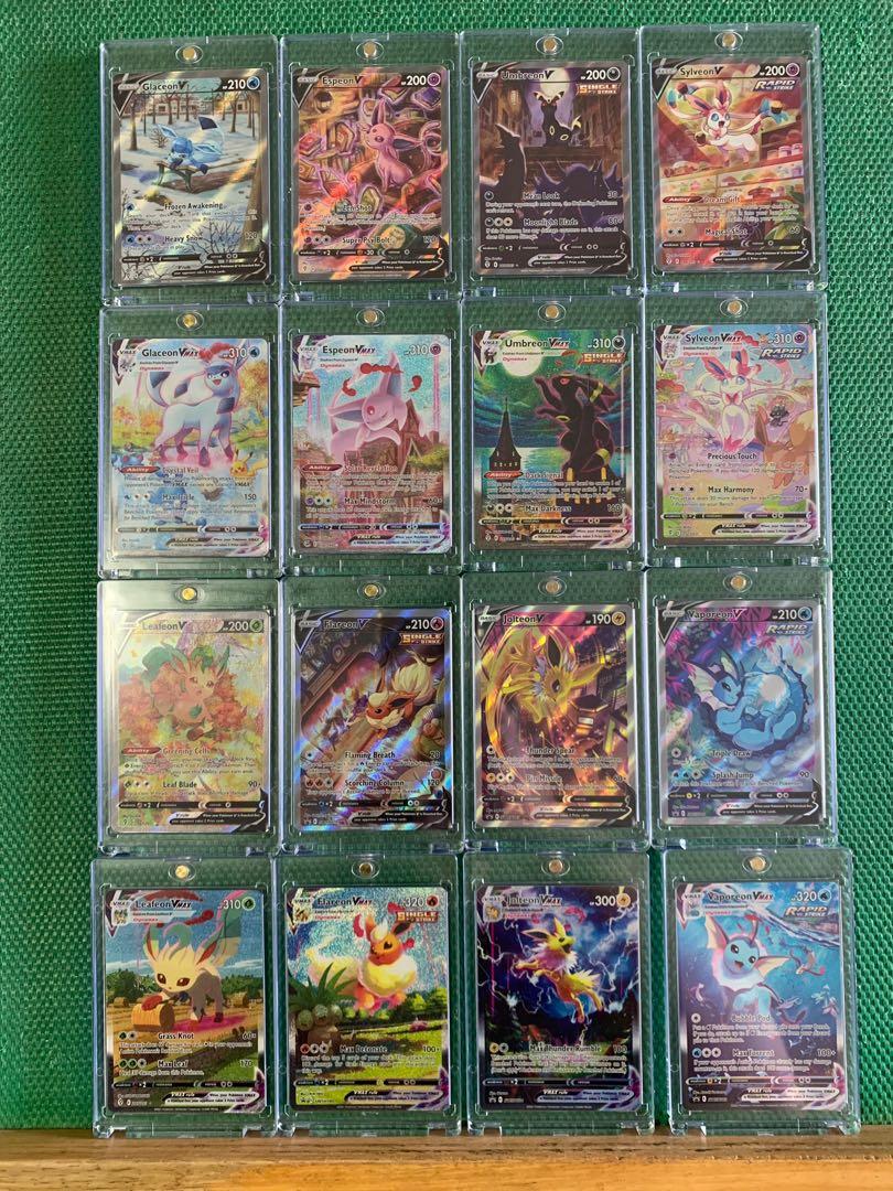 Eeveelution v and vmax alternate art full set, Hobbies & Toys, Toys ...