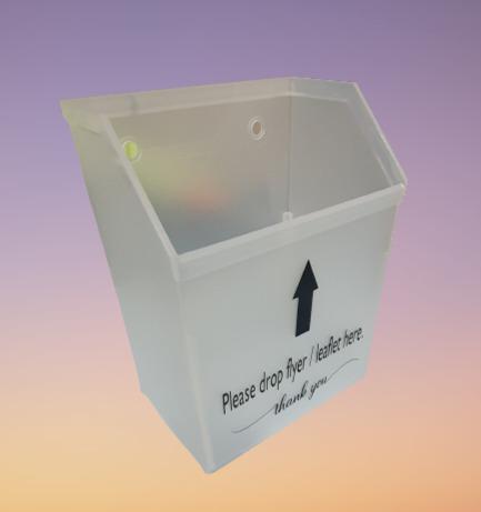 Flyer / Leaflet box w Vinyl decal, Furniture & Home Living, Home Decor ...