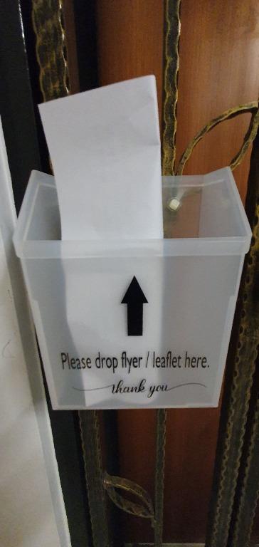 Flyer / Leaflet box w Vinyl decal, Furniture & Home Living, Home Decor ...