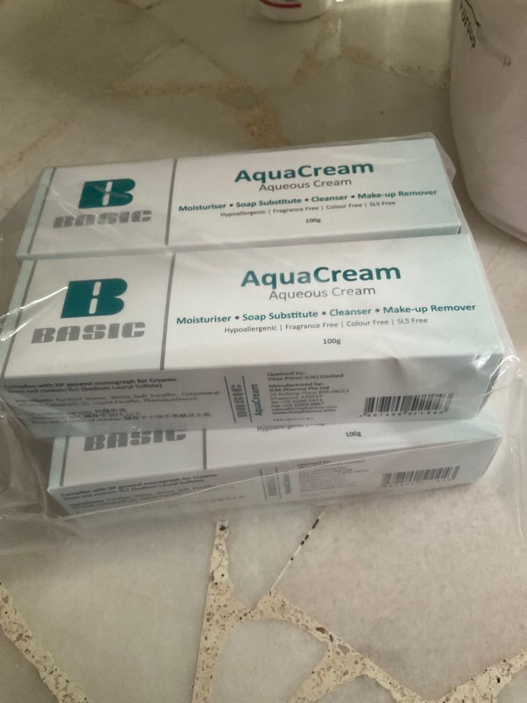 [Free NM] Basic aquacream aqueous cream 100g, Beauty & Personal Care ...