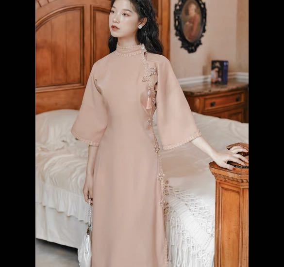 French style cheongsam, Women's Fashion, Dresses & Sets, Evening ...