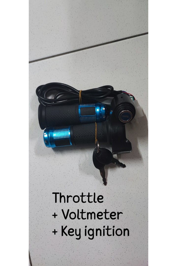Full set Throttle with Key ignition and LCD for PMA, eScooter, Ebike ...
