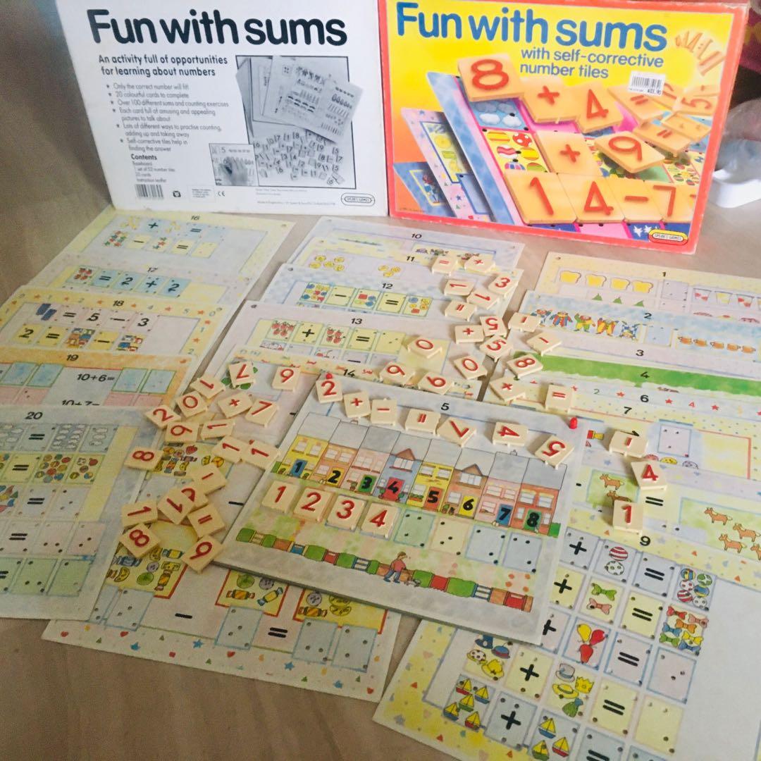 Fun with Sum! With 20 sheets of numbers together with Plus & Minus ...