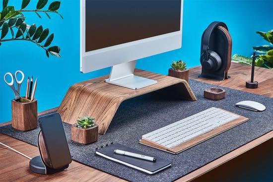 Grovemade Monitor Stand - Walnut, Furniture & Home Living, Furniture ...