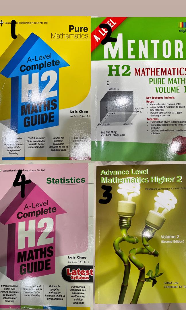 H2 Mathematics guide books, Hobbies & Toys, Books & Magazines ...