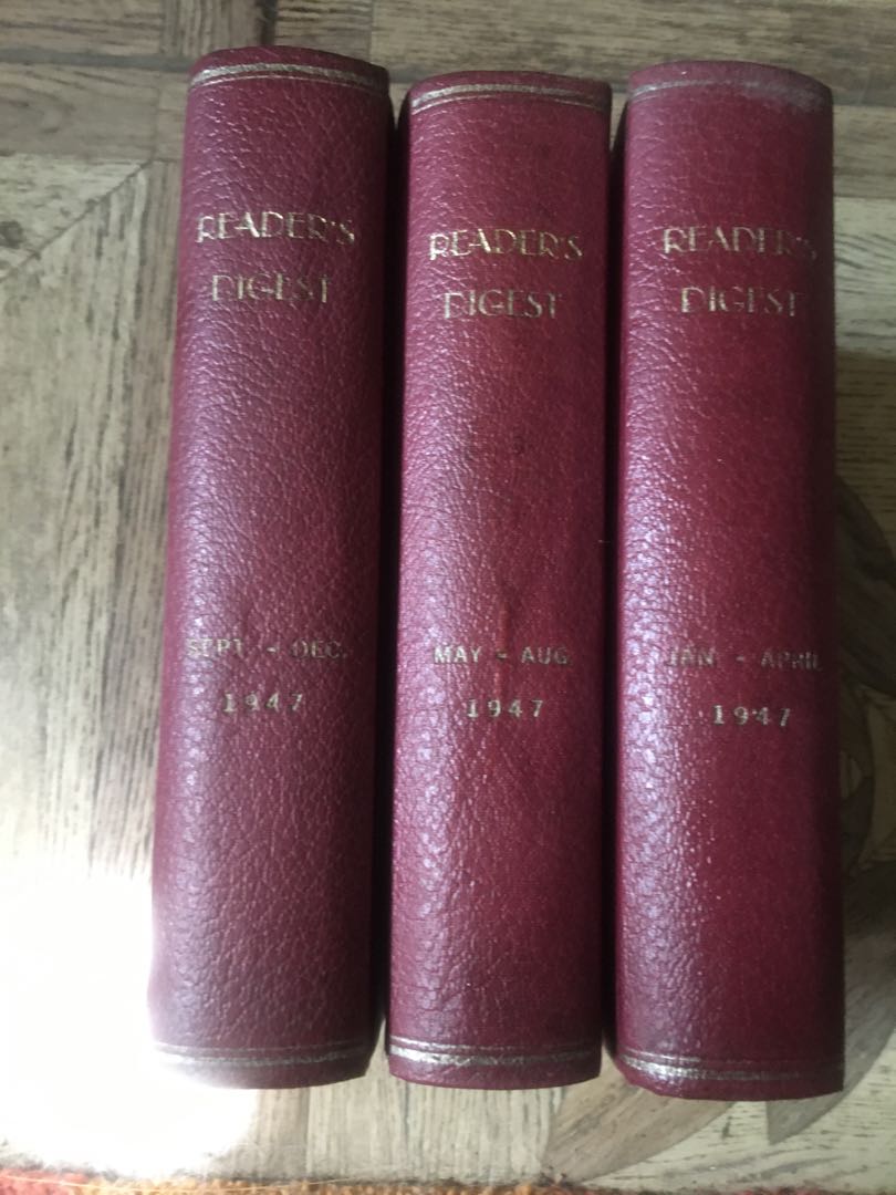 Hard bound copies of Readers Digest 1947, Hobbies & Toys, Memorabilia ...